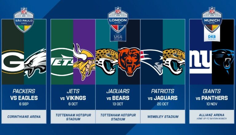 NFL confirms 2024 International Games in São Paulo, London and Munich ...