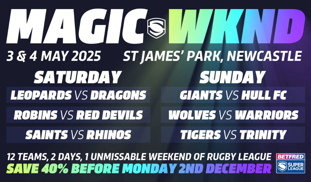 Rugby league: Super League Magic Weekend 2025 Newcastle | Sports ...